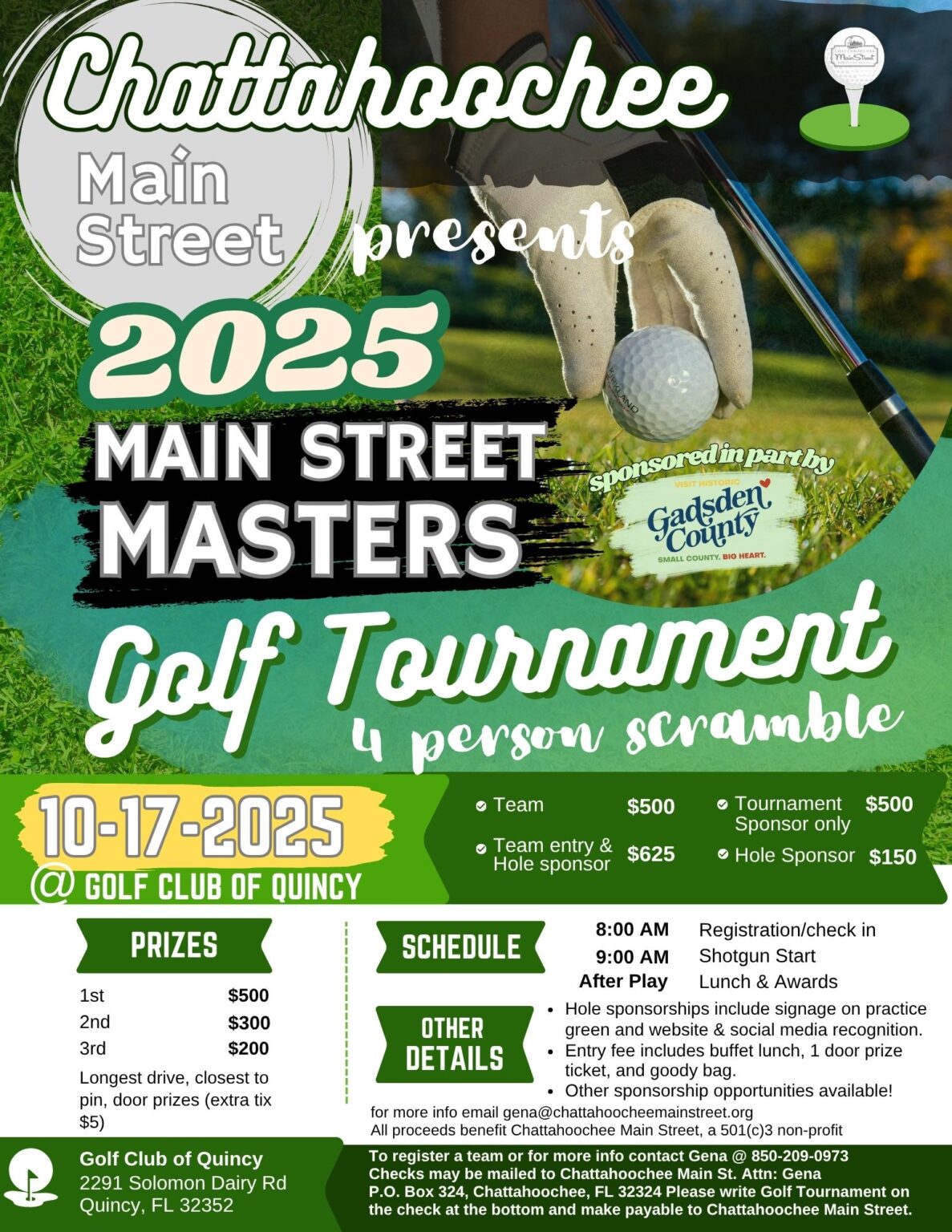 2025 Main Street Masters Golf Tournament - Visit Gadsden County